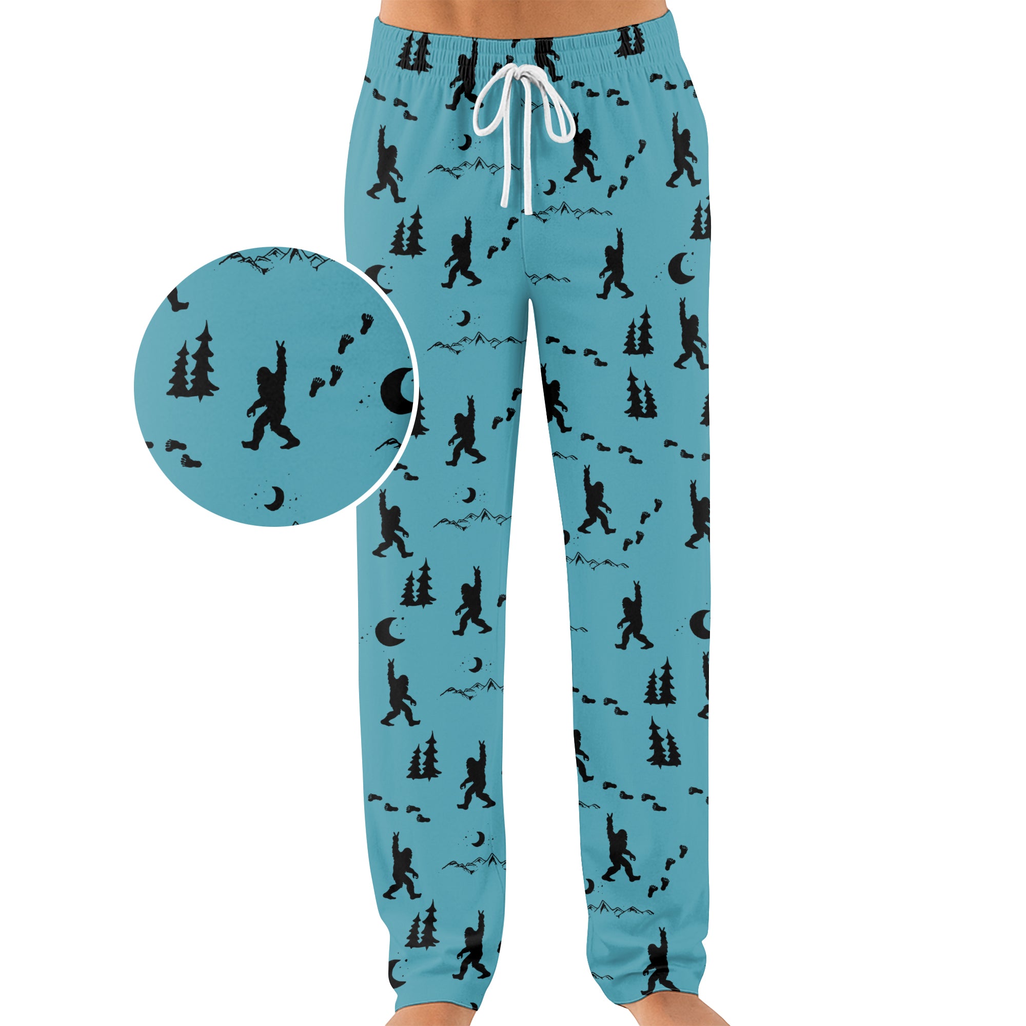 Teal Cryptid Rager - Unisex Pajama Pant – Bigfoot Never Lies
