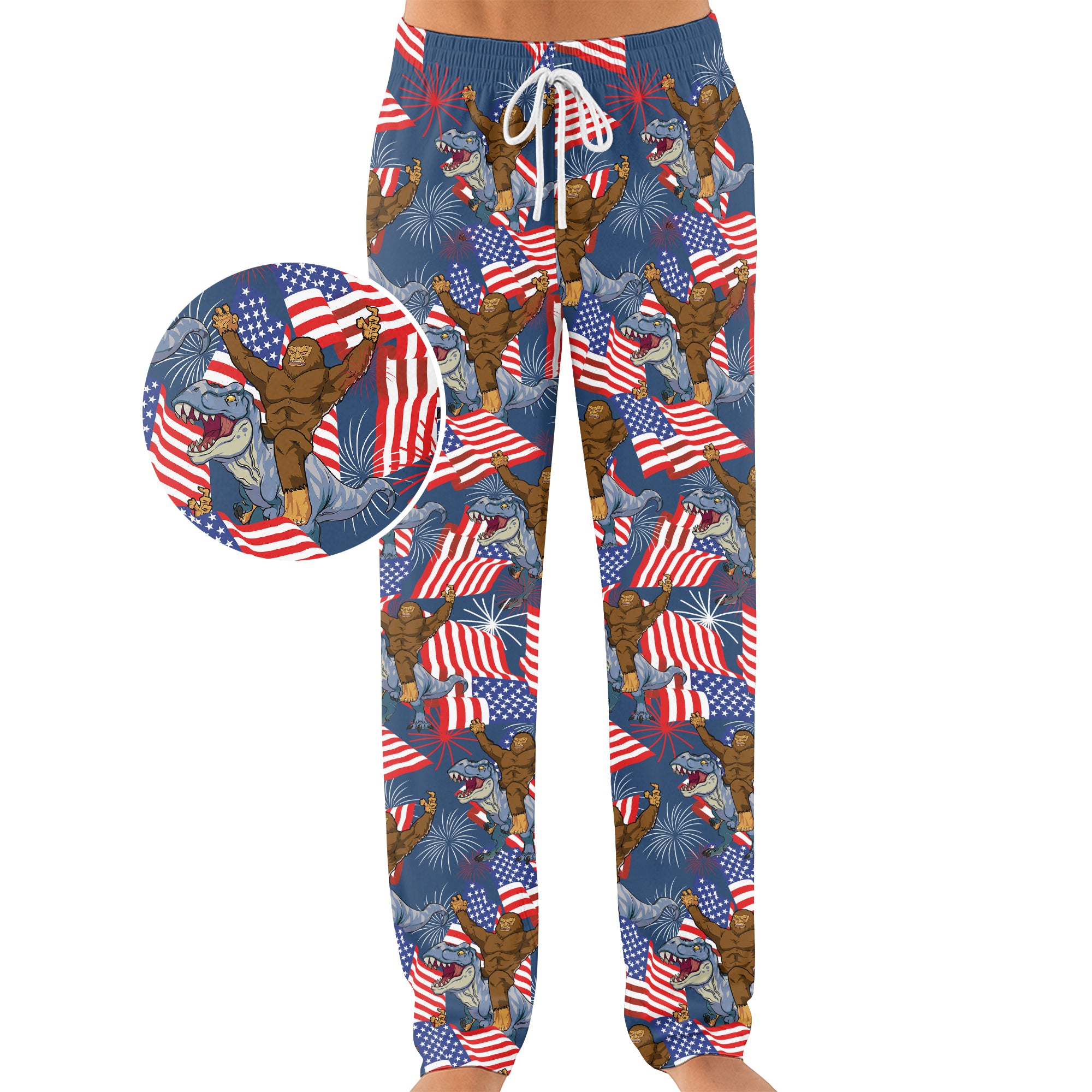 Cryptid & Cretaceous Crew - Unisex Pajama Pant – Bigfoot Never Lies