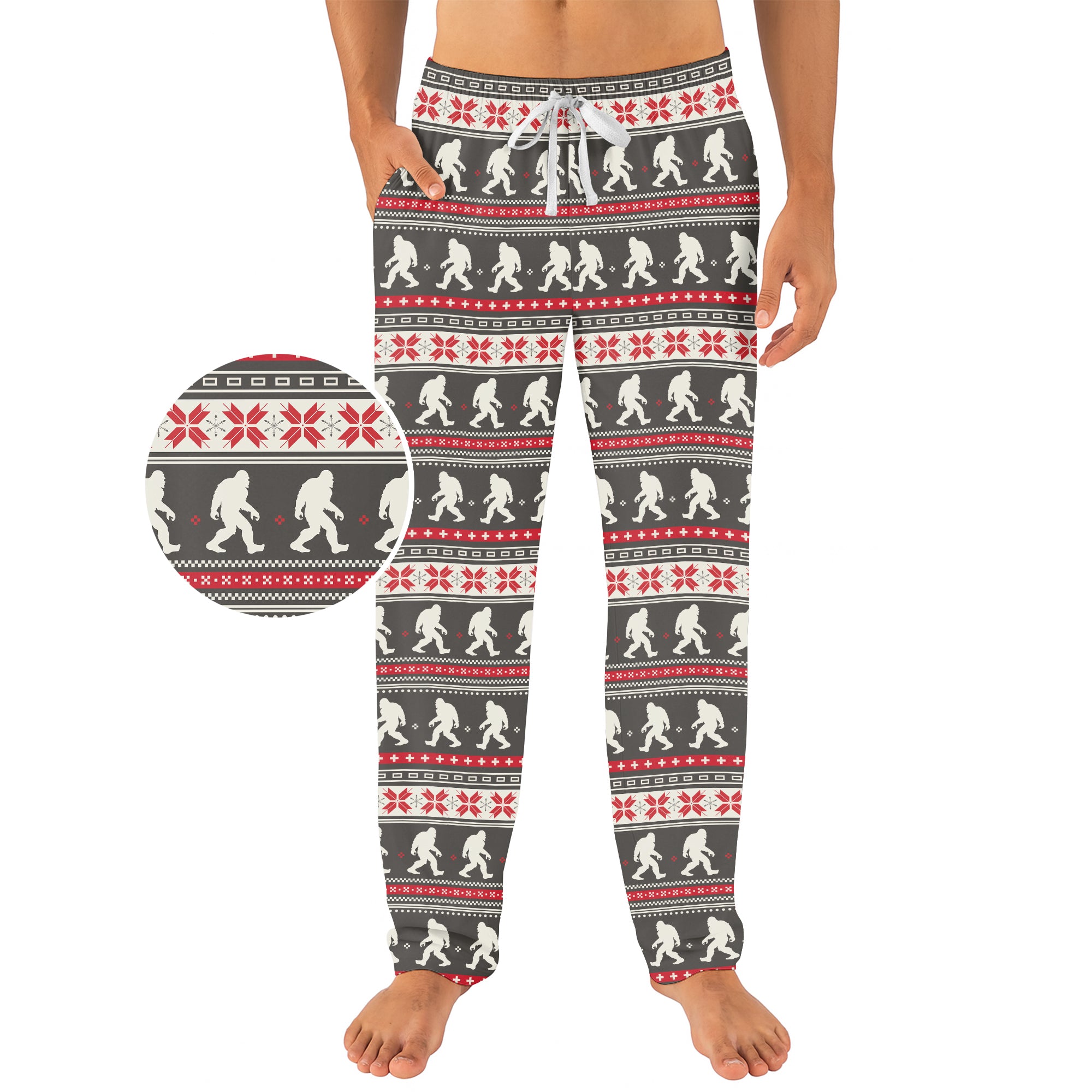 Tacky Cryptid Christmas - Unisex Pajama Pant – Bigfoot Never Lies